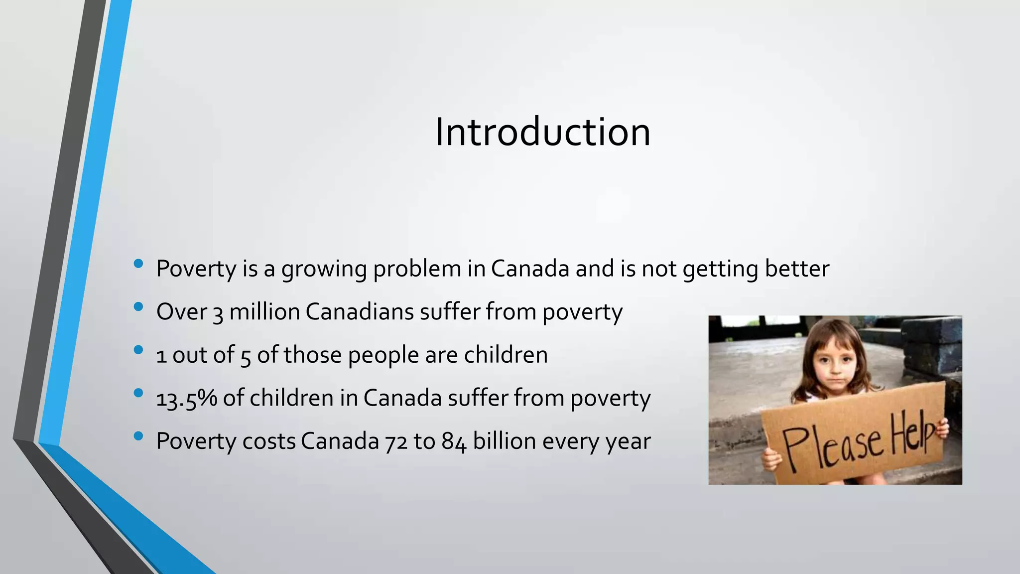Poverty in canada | PPTX