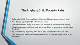 Poverty in canada | PPTX
