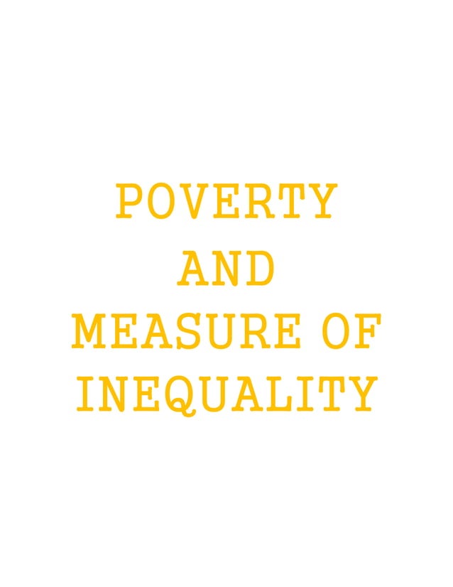 Poverty and measure of inequality | DOCX