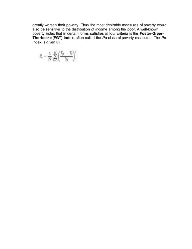 Poverty and measure of inequality | DOCX