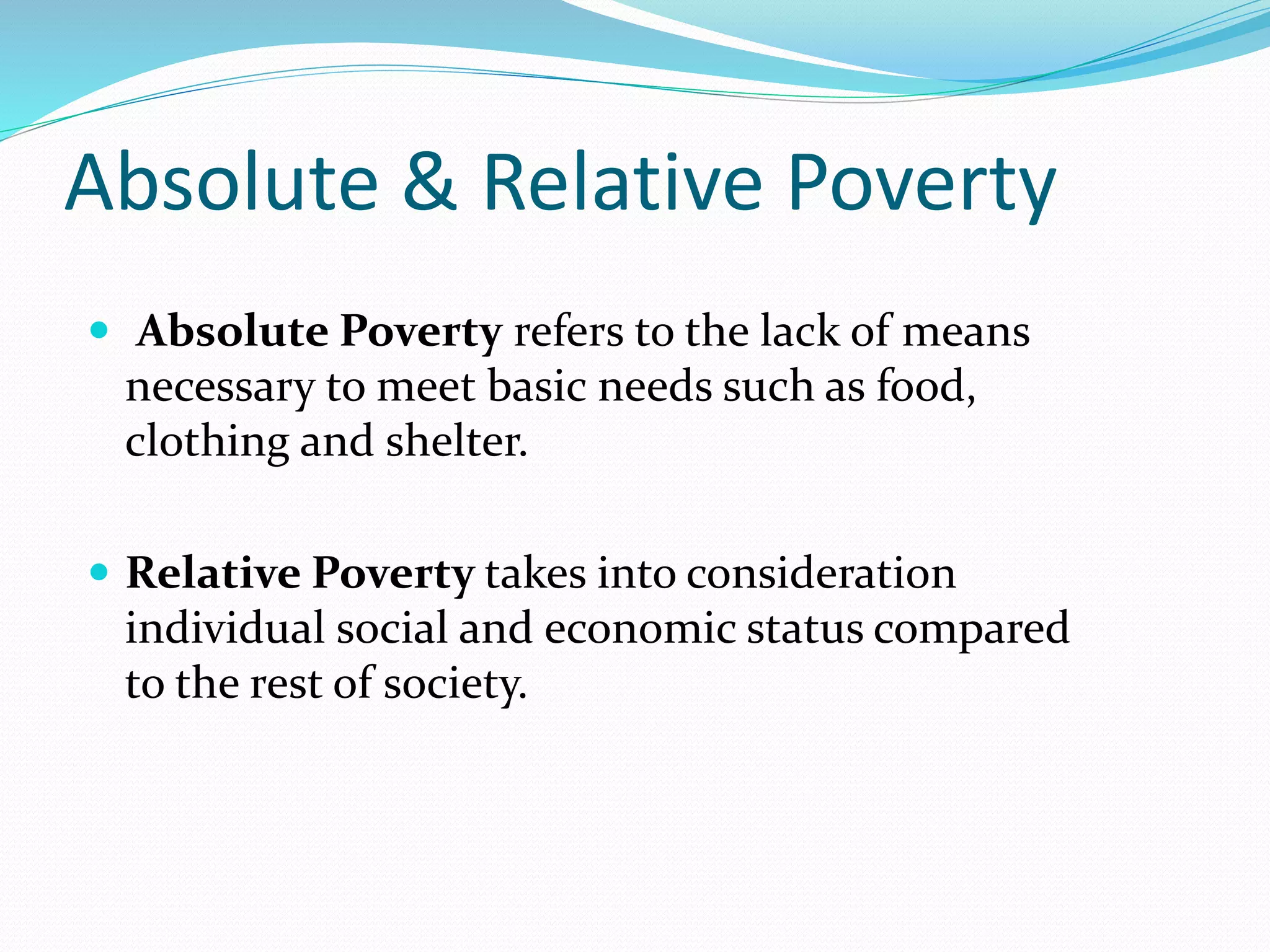 Poverty and inequality | PPTX