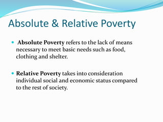 Poverty and inequality | PPTX