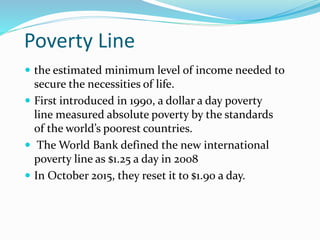 Poverty and inequality | PPTX