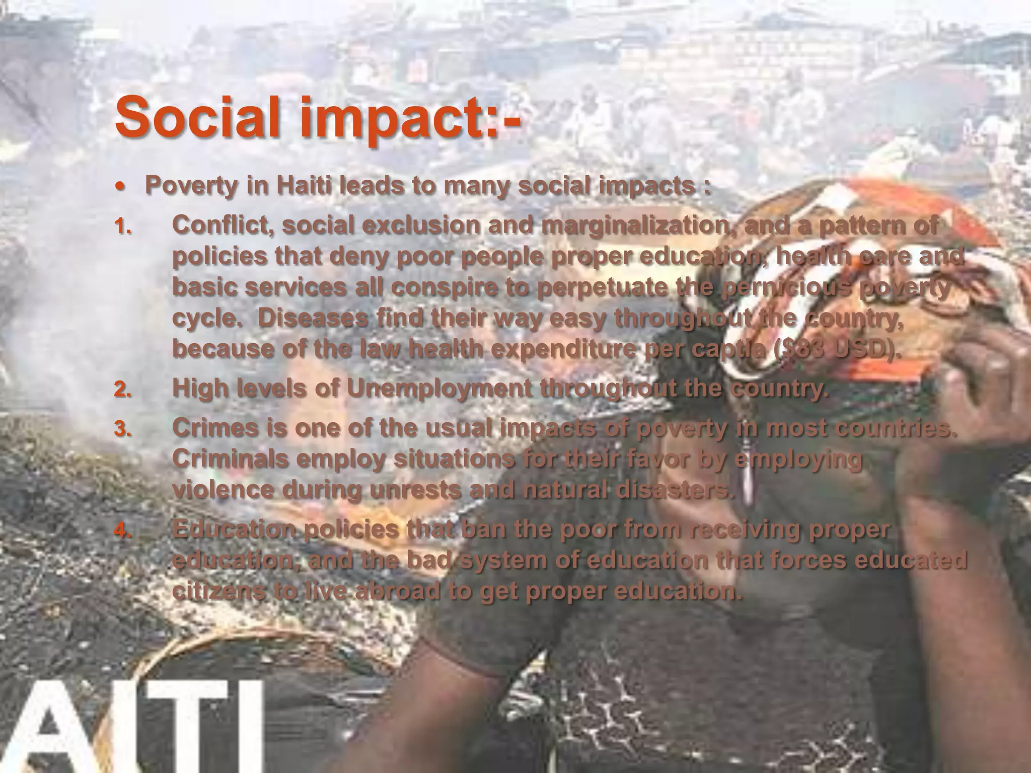 Poverty In Haiti | PPTX