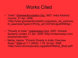 Poverty In India | PPT