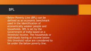 Poverty in india | PPTX