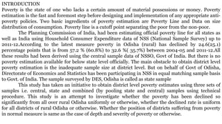 Poverty in Odisha its imp............................... | PPTX