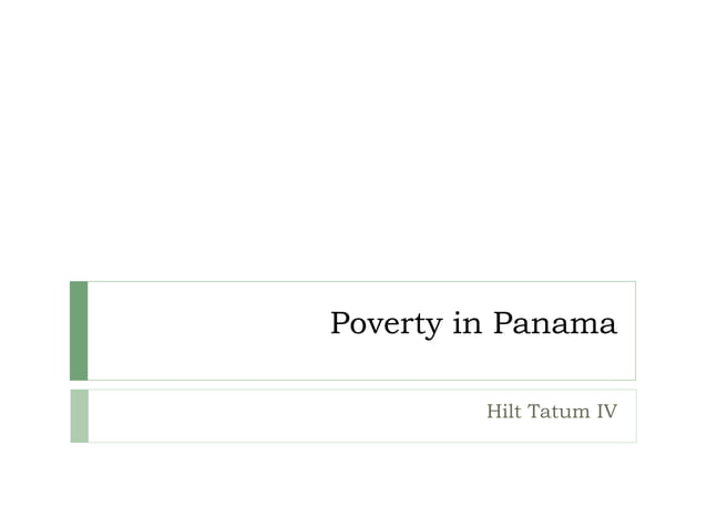 Poverty in Panama | PPT