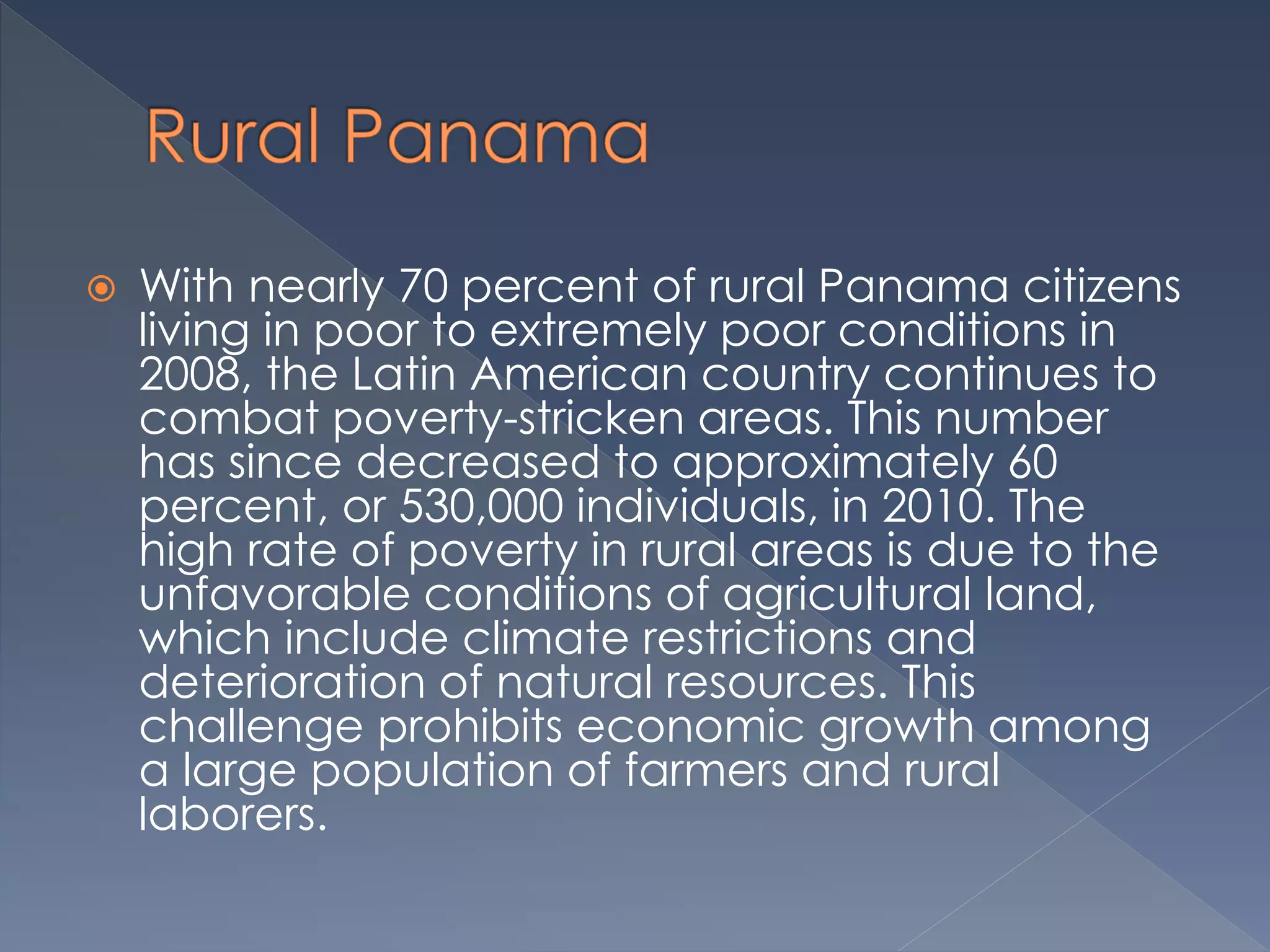 Poverty in Rural Panama | PPTX