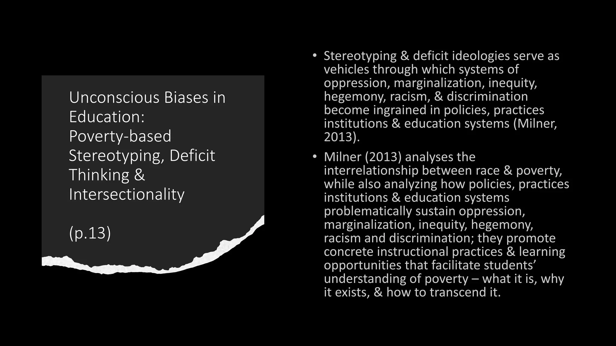 Poverty, intersectionality & youth success case studies to eradicate ...