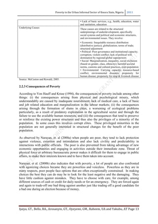 Poverty in the informal sector of kwara state nigeria | PDF