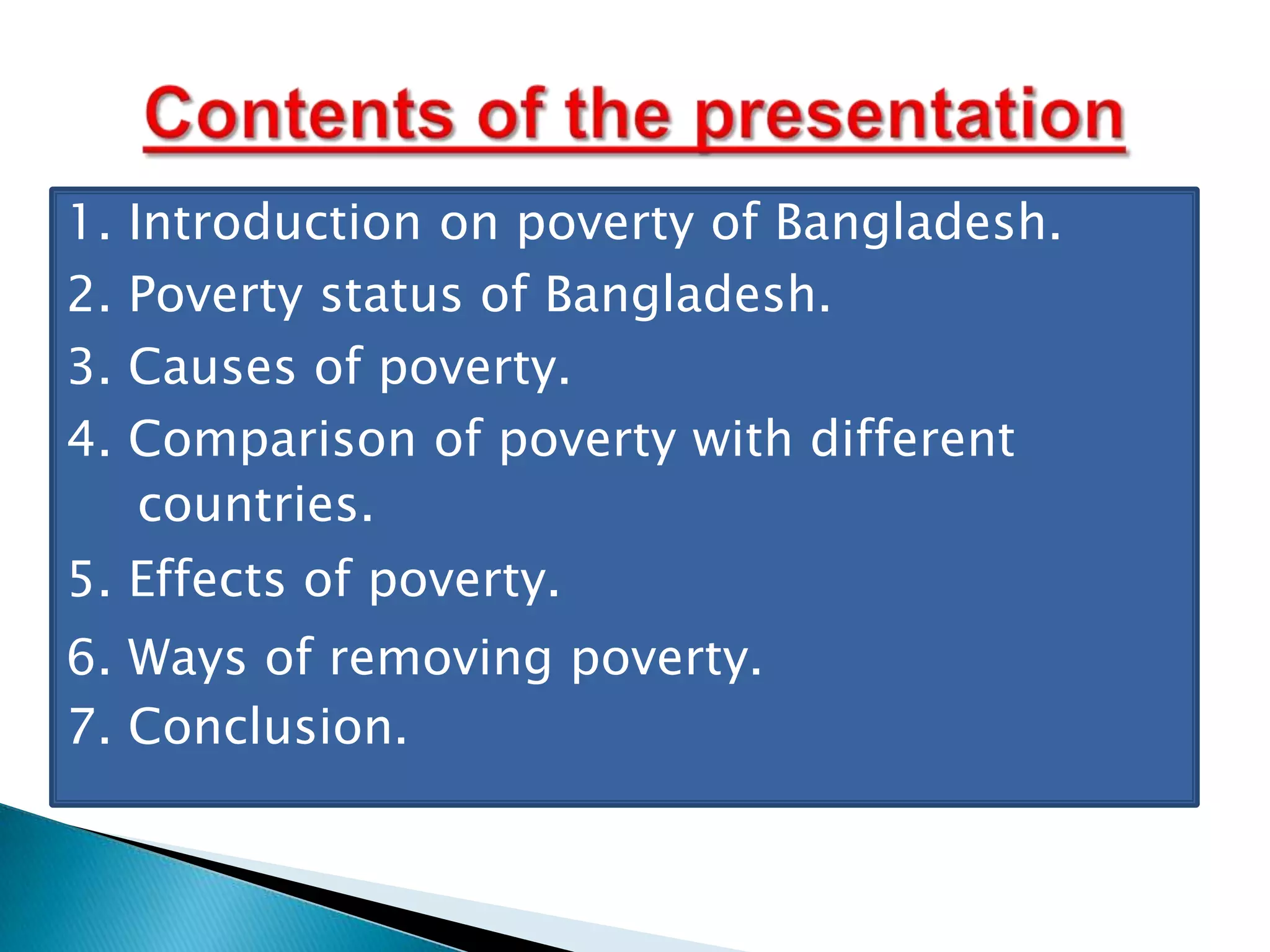 Poverty of bangladesh | PPTX