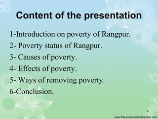 Poverty of rangpur | PPT