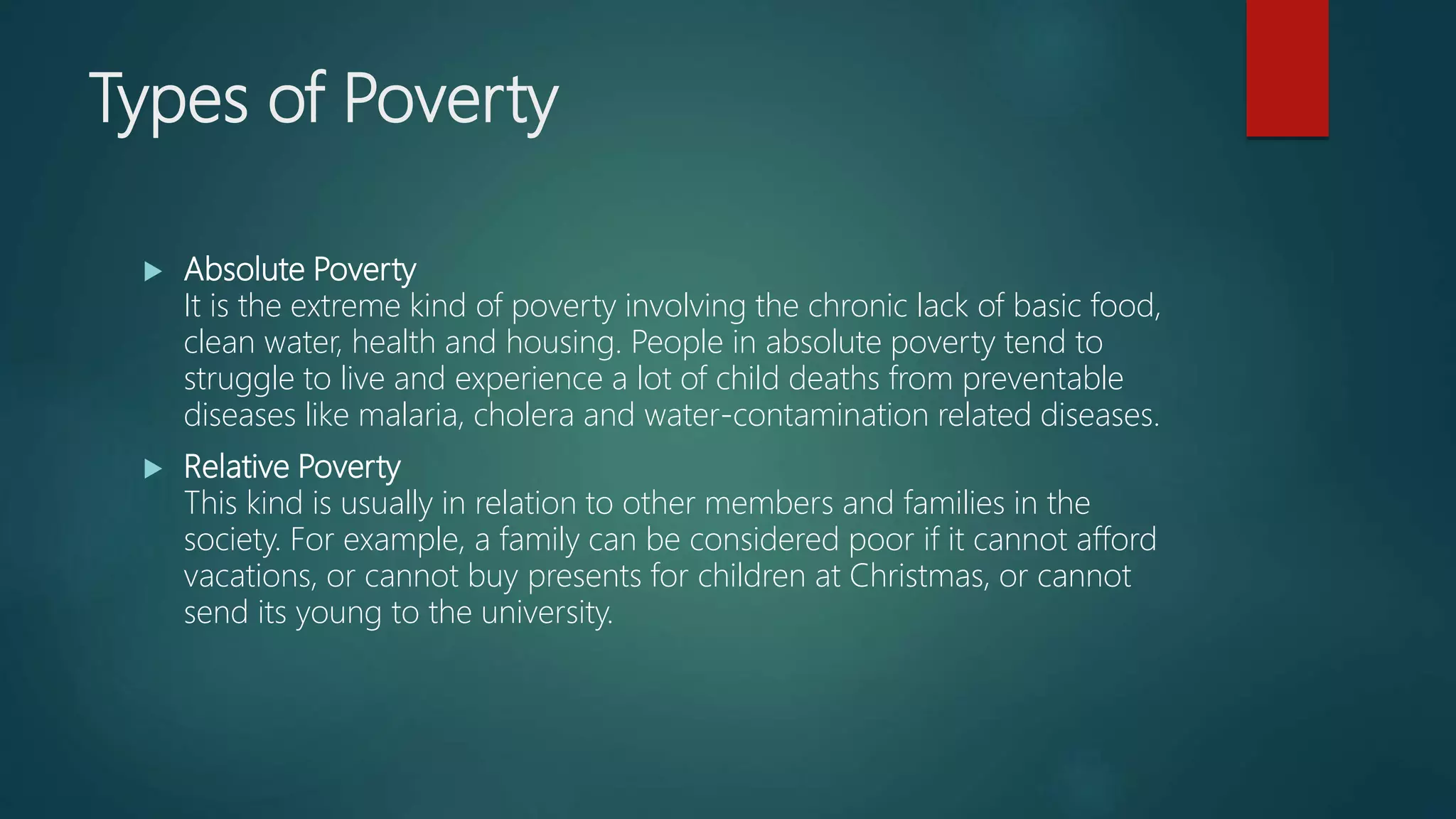 Poverty, over population and malnutrition cycle | PPTX