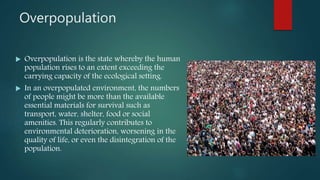 Poverty, over population and malnutrition cycle | PPTX