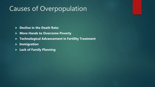 Poverty, over population and malnutrition cycle | PPTX