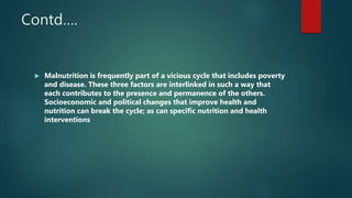 Poverty, over population and malnutrition cycle | PPTX