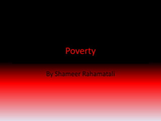 Poverty PowerPoint | PPTX