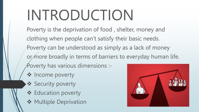 Poverty Ppt By Siddharth Pptx