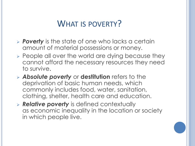Poverty presentation manas | PPTX