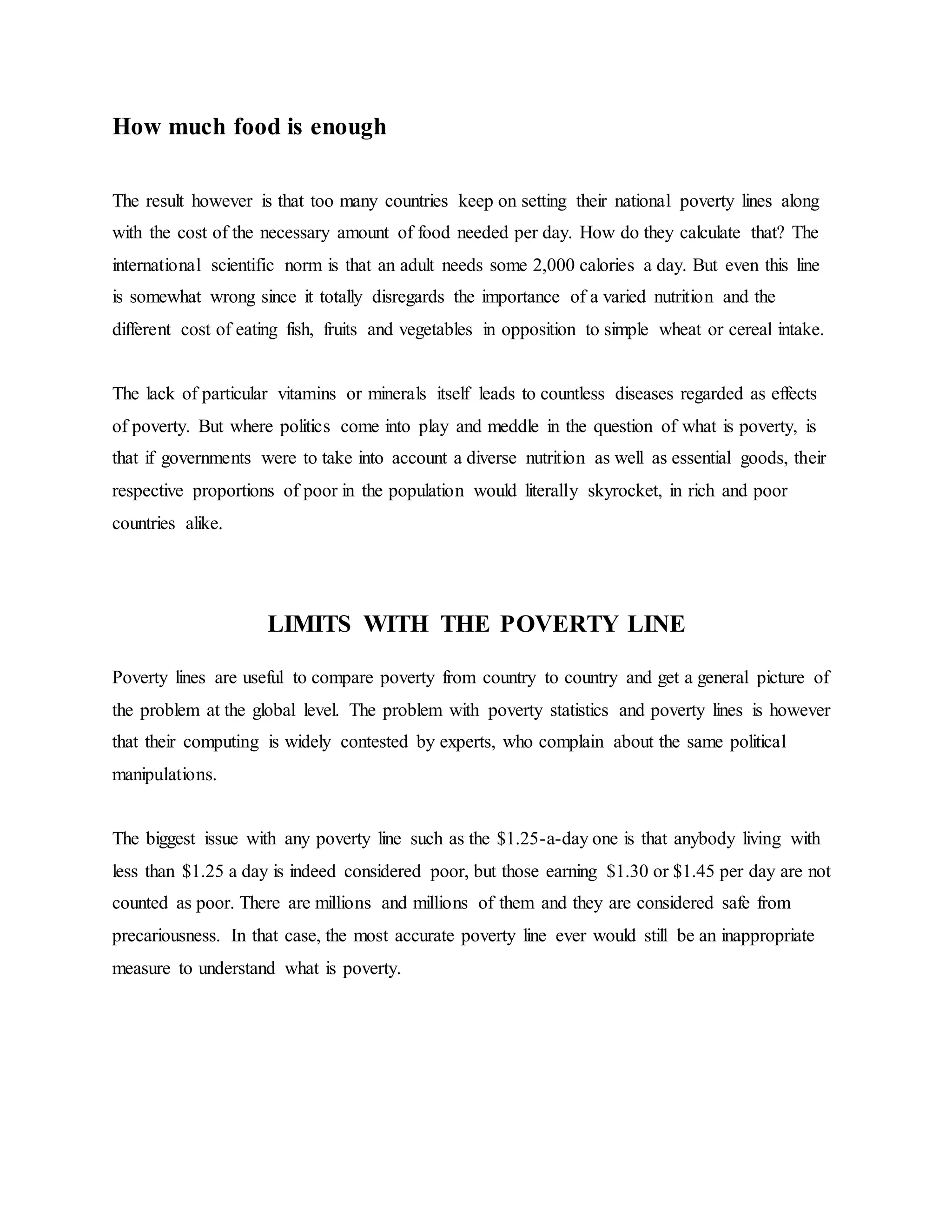 Poverty project | DOCX