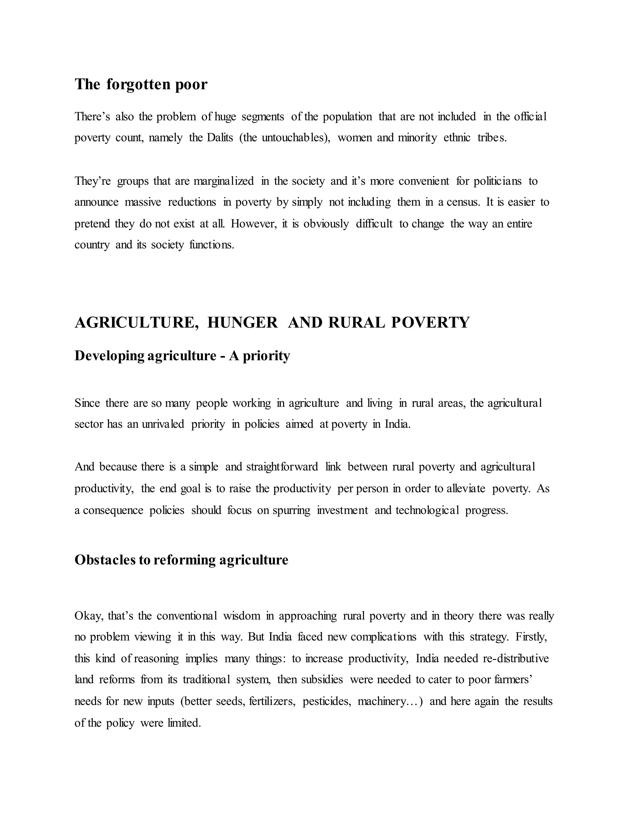 Poverty project | DOCX