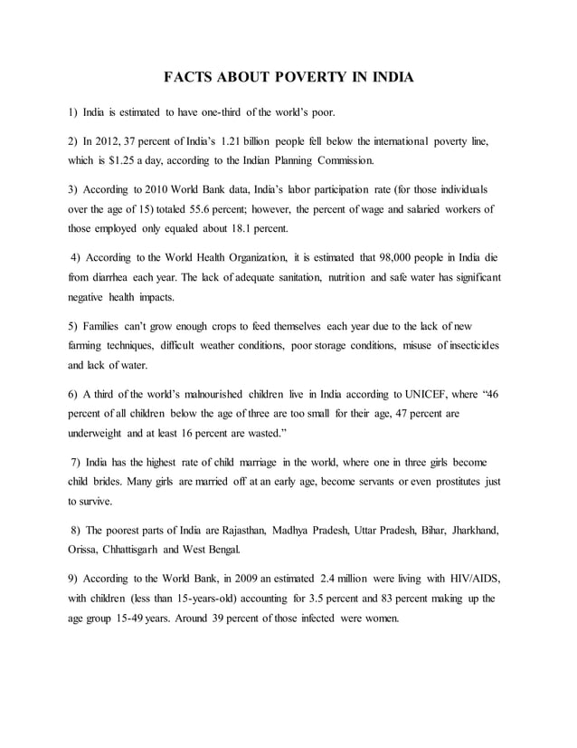 Poverty project | DOCX | Debated Sensitive Social Issues | Sensitive Topics