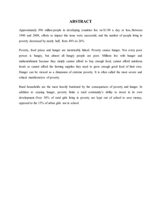 Poverty project | DOCX