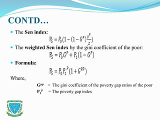 Poverty senses types and measures sahed khan | PPT