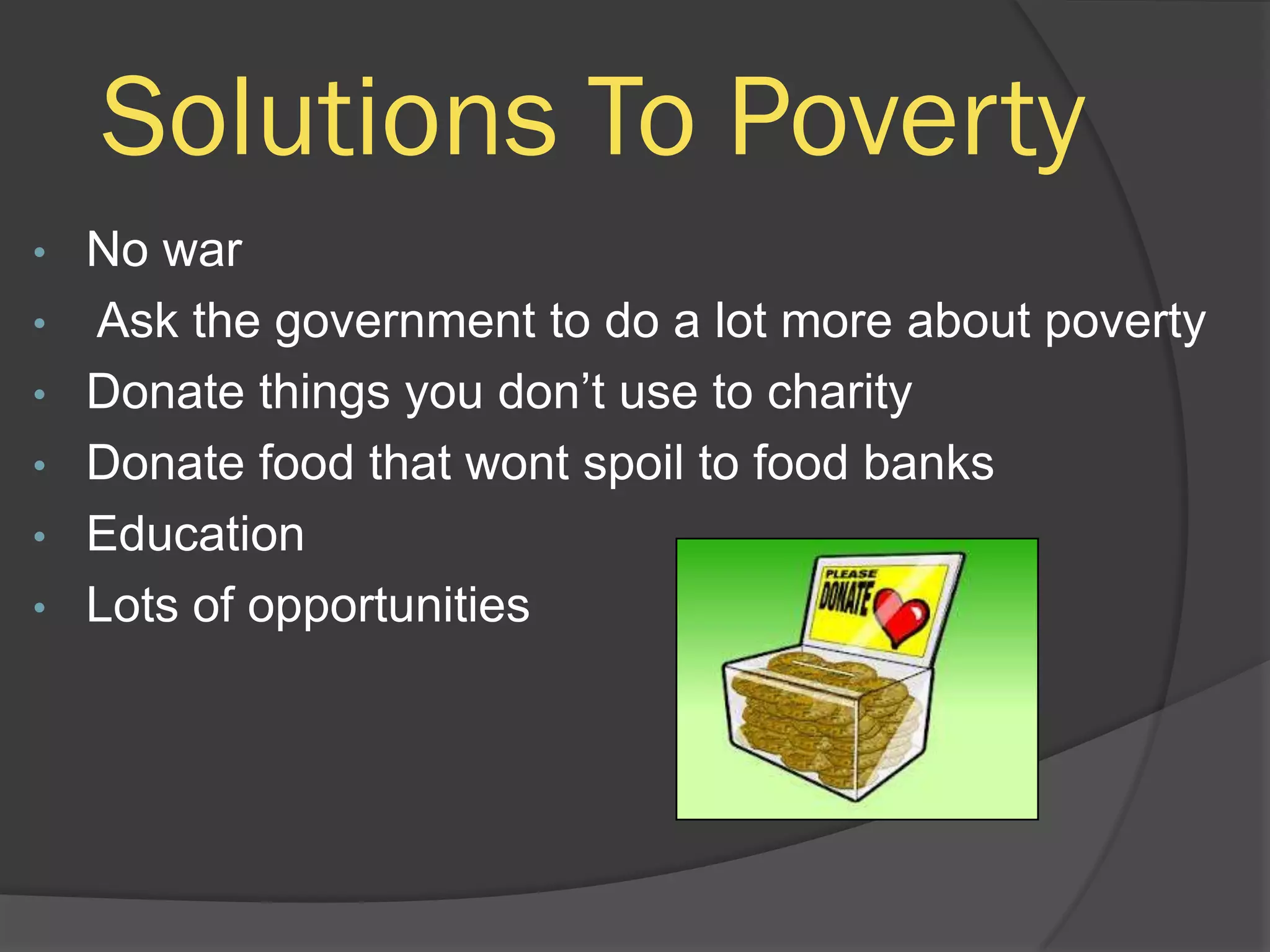 Poverty slideshow | PPTX