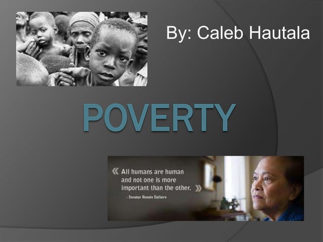 Poverty slideshow | PPTX