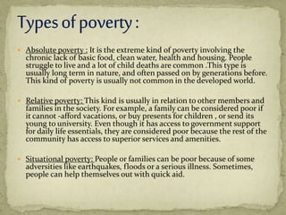 Poverty (sst project) | PPTX