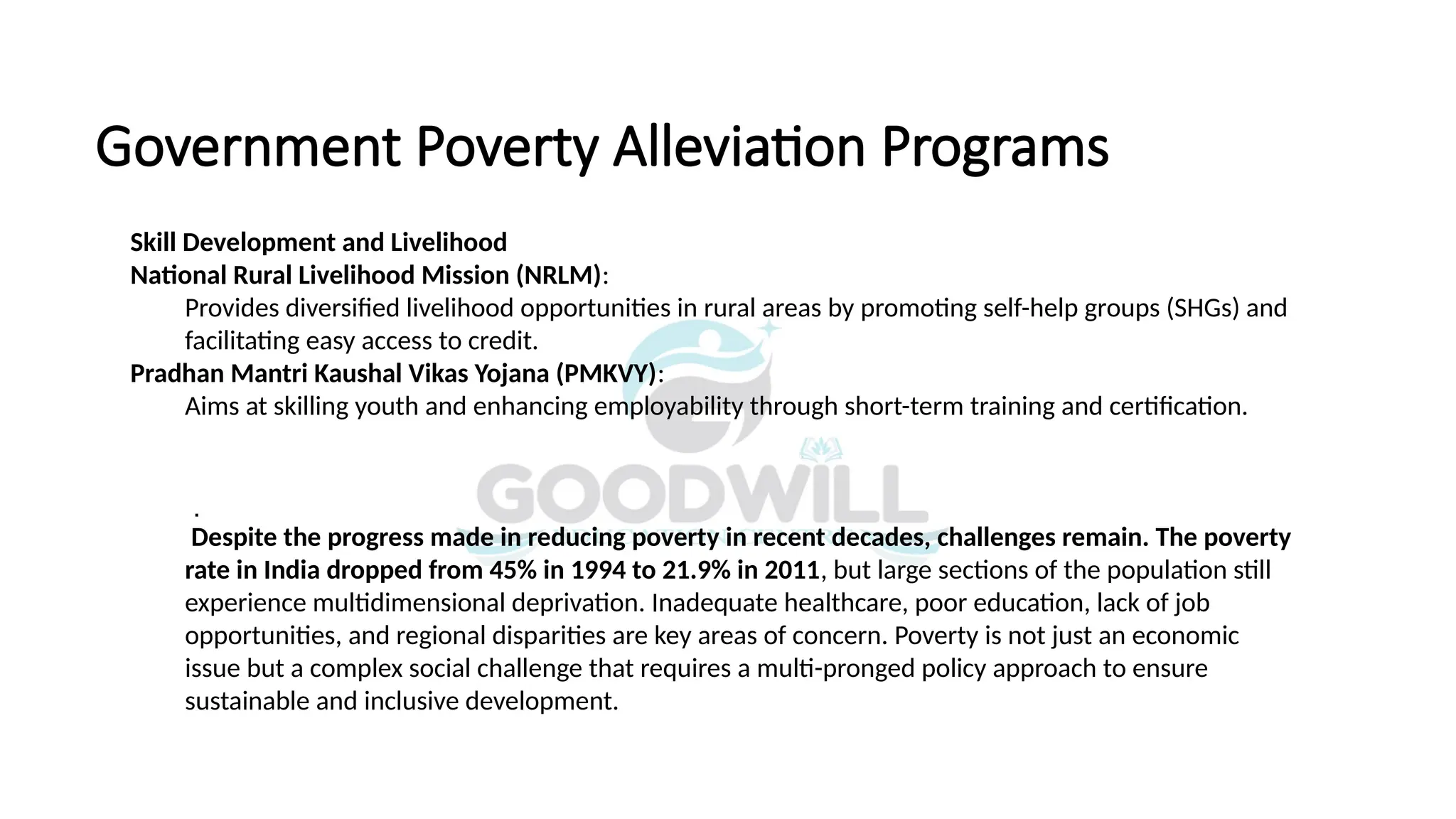 POVERTY & UNEMPLOYMENT - Discussuion & analysisi | PPTX