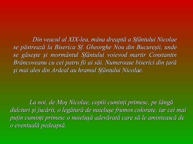 Povestea Lui Mos Nicolae | PPS