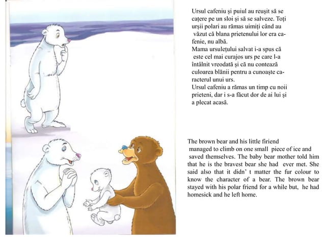 Povestea ursului-cafeniu/The brown bear story | PPTX