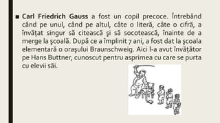Povestea lui Gauss | PPTX
