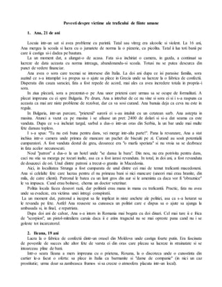 Povesti despre victime ale traficului de fiinte umane | DOC