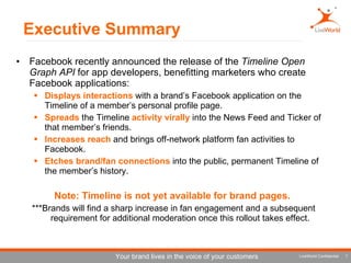 LiveWorld POV for FaceBook's Timeline API | PPT