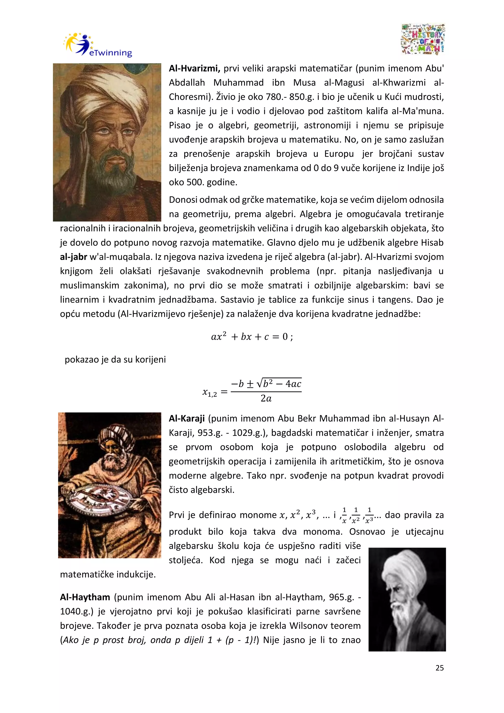 Povijest matematike (History of Math) | PDF