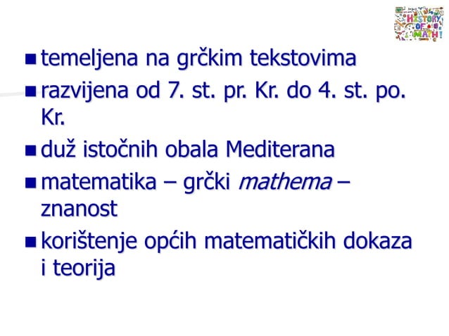 Povijest matematike (History of Math) | PDF