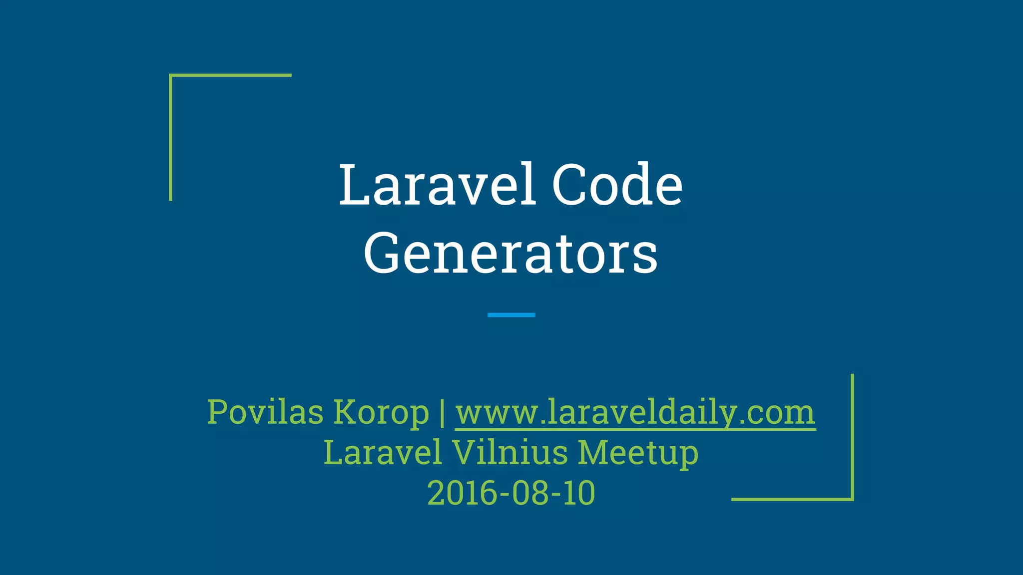 Laravel Code Generators and Packages | PDF | Programming Languages | Computing