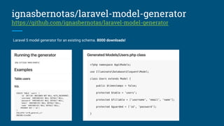 Laravel Code Generators and Packages | PDF | Programming Languages | Computing