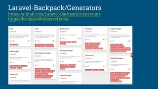 Laravel Code Generators and Packages | PDF | Programming Languages | Computing