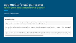 Laravel Code Generators and Packages | PDF | Programming Languages | Computing