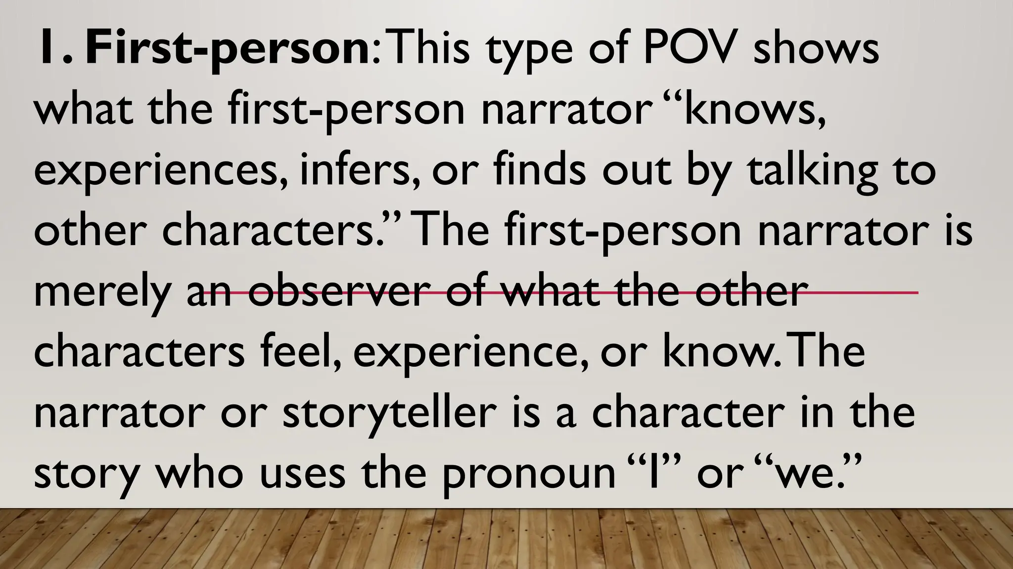 POV in Literature English 7 Quarter 2 week 4 | PPTX