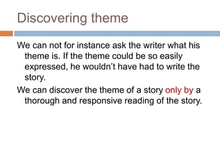 Point of View and Theme in literary work | PPTX