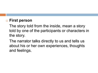 Point of View and Theme in literary work | PPTX