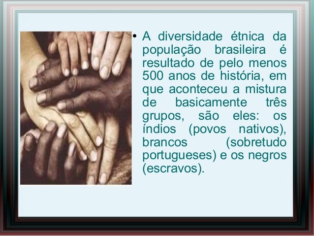 A formação do povo brasileiro