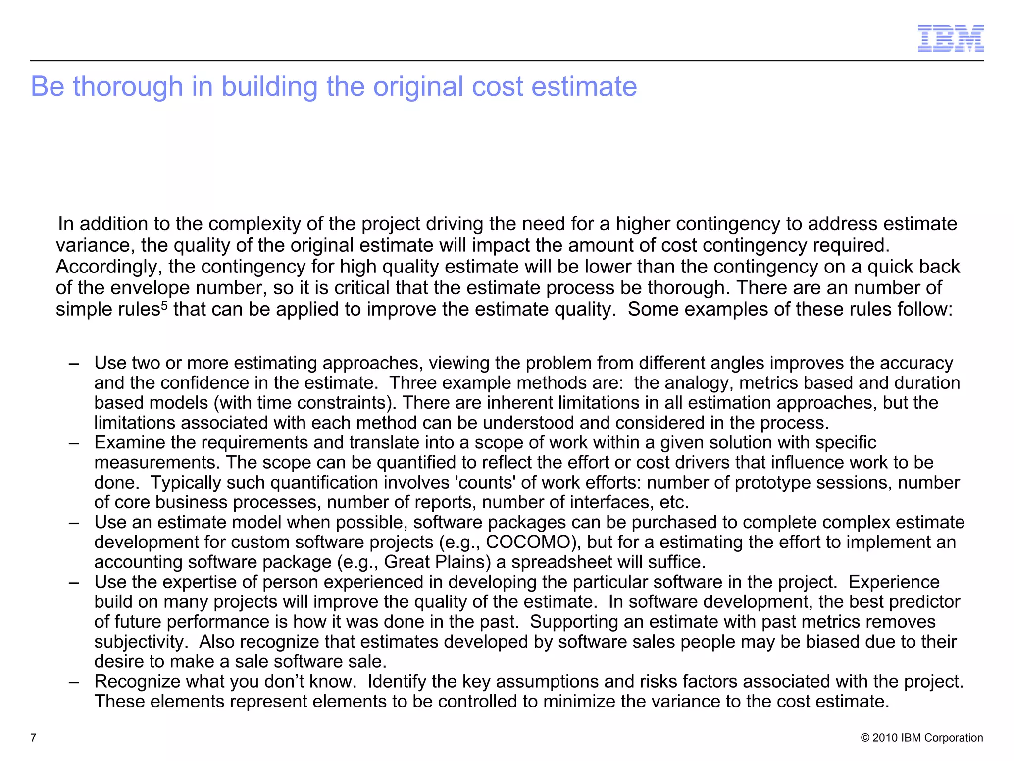 Software Cost Contingency Development | PDF