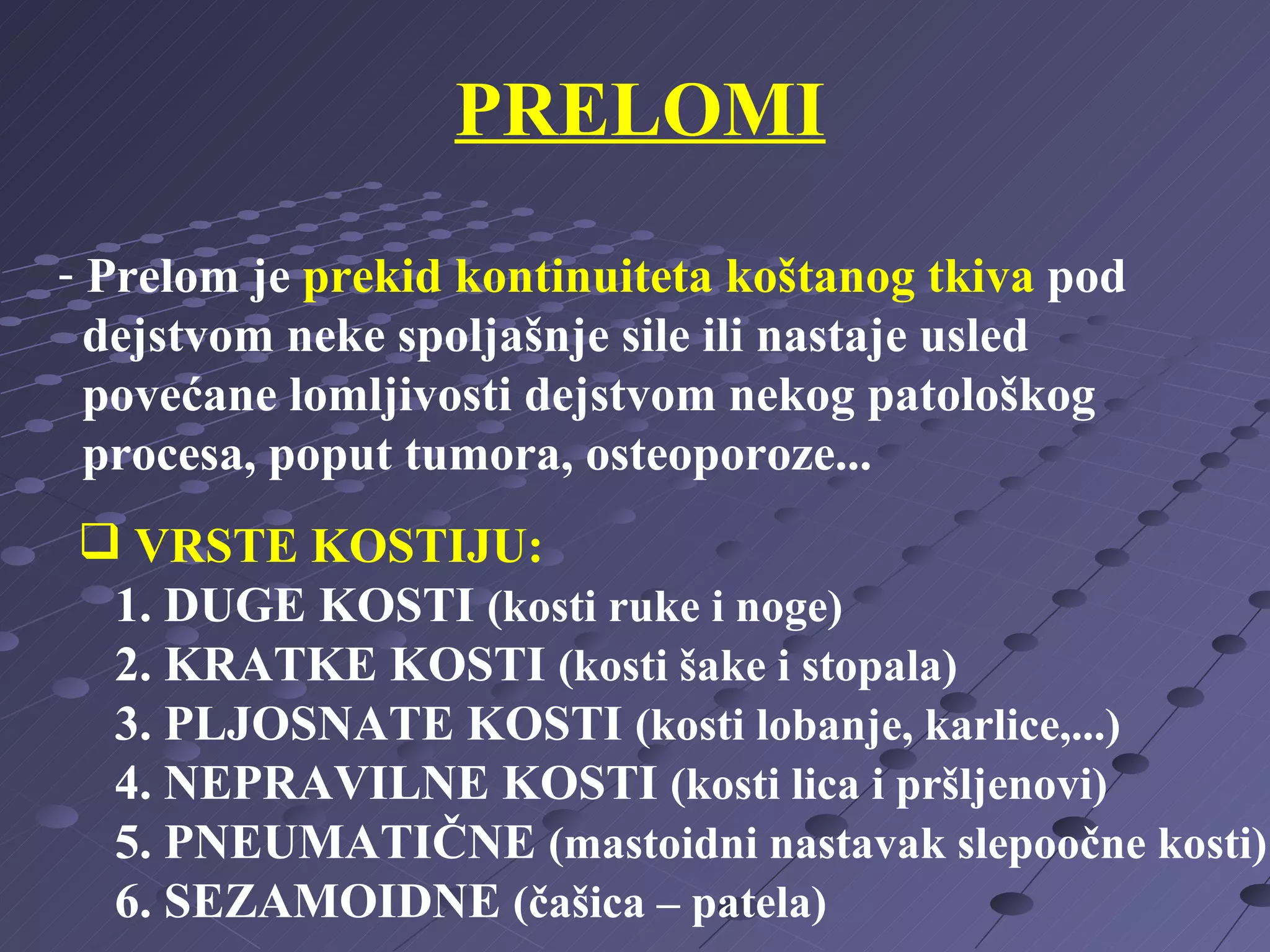 Povrede, previjanje, imobilizacija | PPT